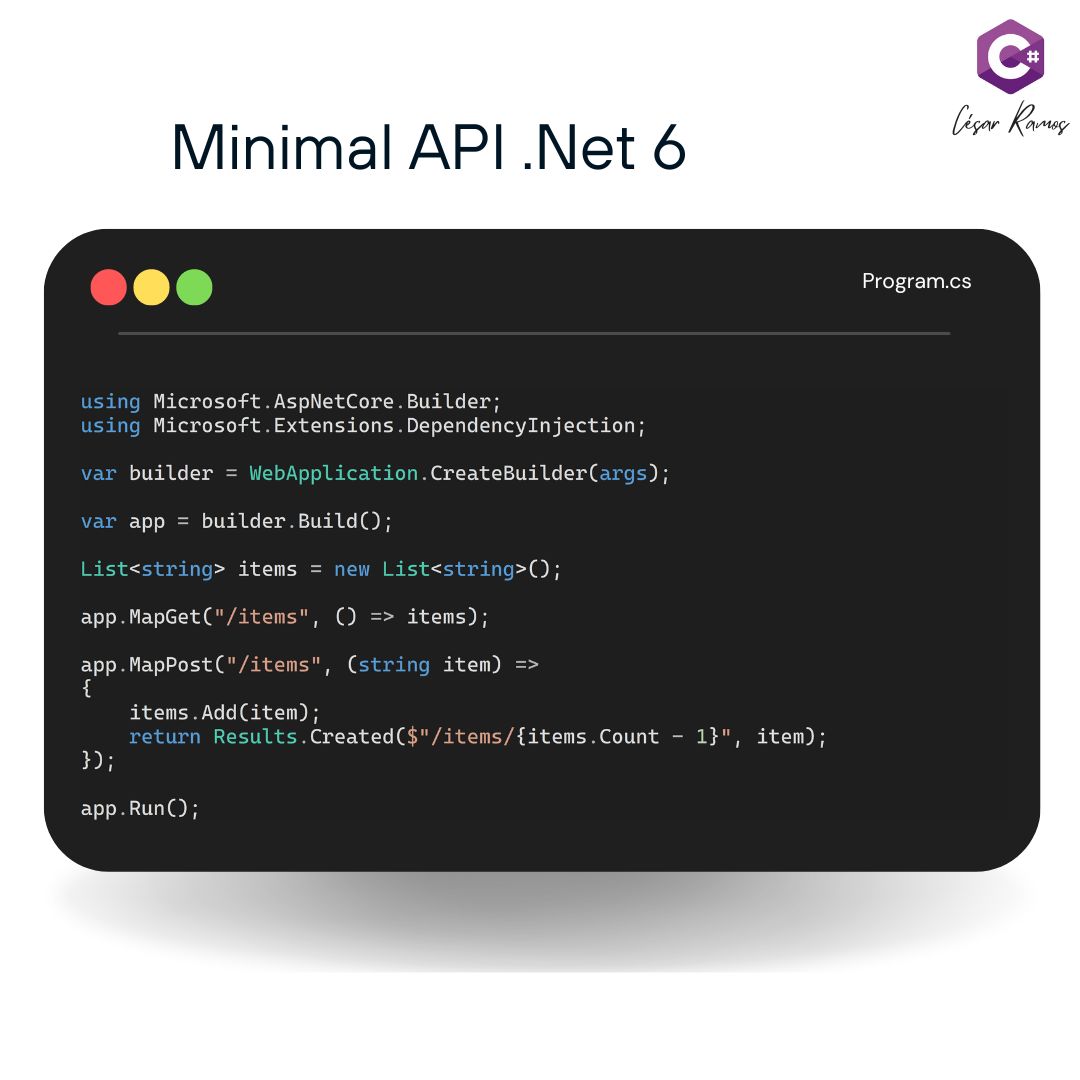 César Ramos López on LinkedIn: #dotnet #dotnet6 #minimalapis #csharp # ... César Ramos López on LinkedIn: #dotnet #dotnet6 #minimalapis #csharp # ...