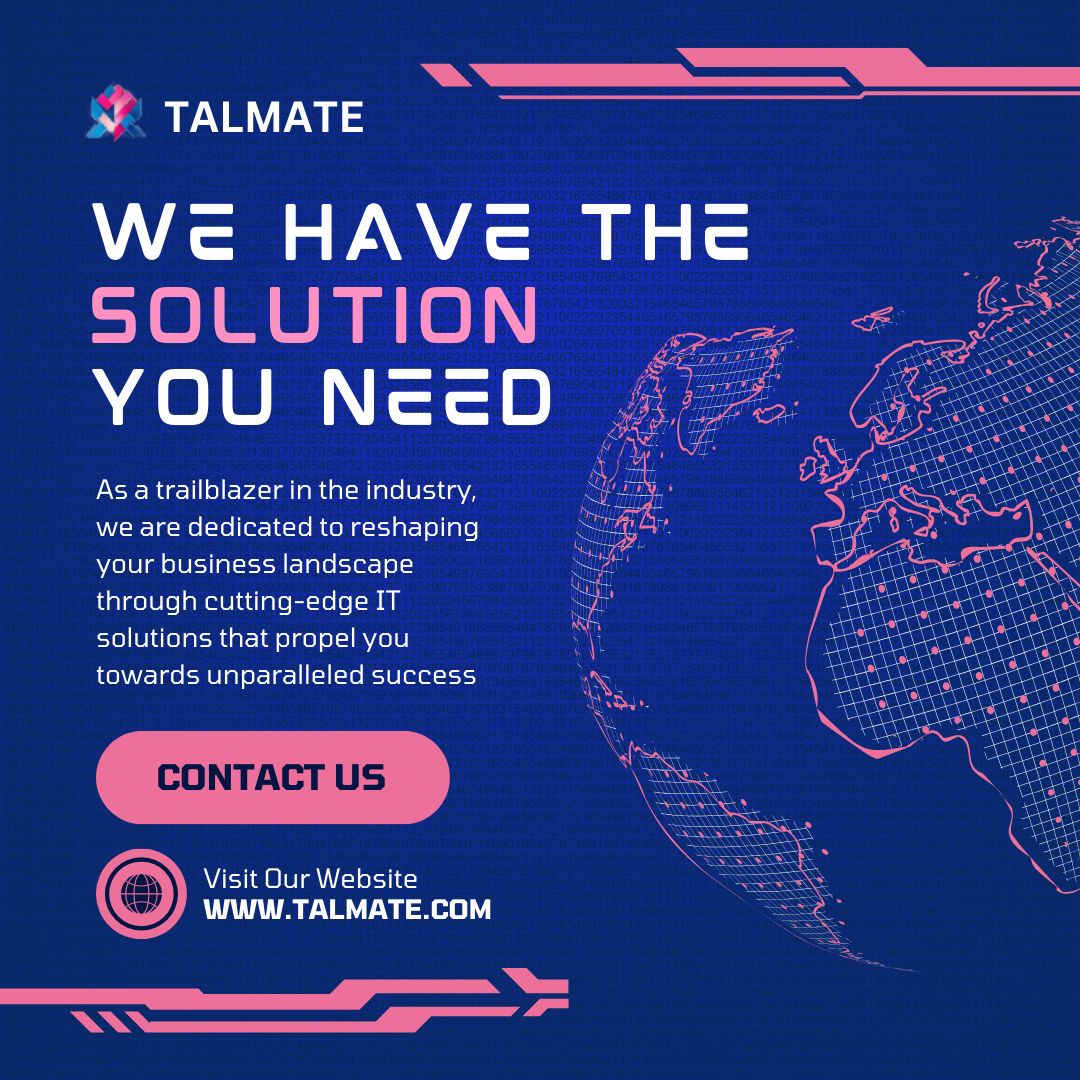 Talmate on LinkedIn: #talmate #businesssolutions #innovation #success # ... Talmate on LinkedIn: #talmate #businesssolutions #innovation #success # ...