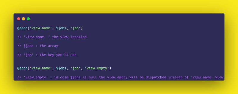 Youssef Ghannam on LinkedIn: 🔔 🔔 LARAVEL TIP 🔊🔊 : did you know @each ... Youssef Ghannam on LinkedIn: 🔔 🔔 LARAVEL TIP 🔊🔊 : did you know @each ...