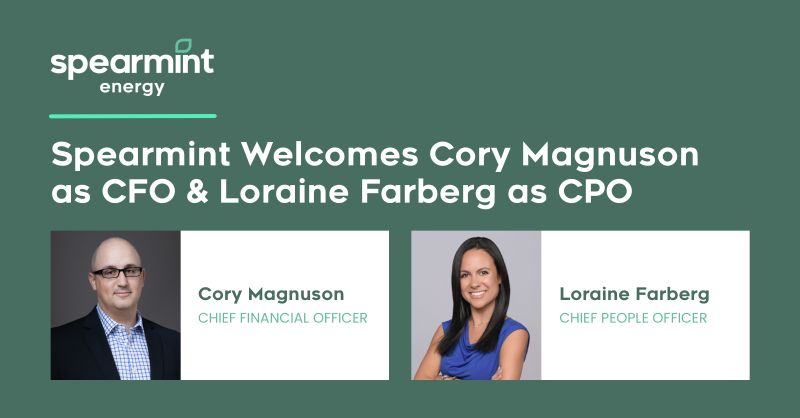 Spearmint Energy on LinkedIn: Spearmint Energy Welcomes Cory Magnuson ... Spearmint Energy on LinkedIn: Spearmint Energy Welcomes Cory Magnuson ...