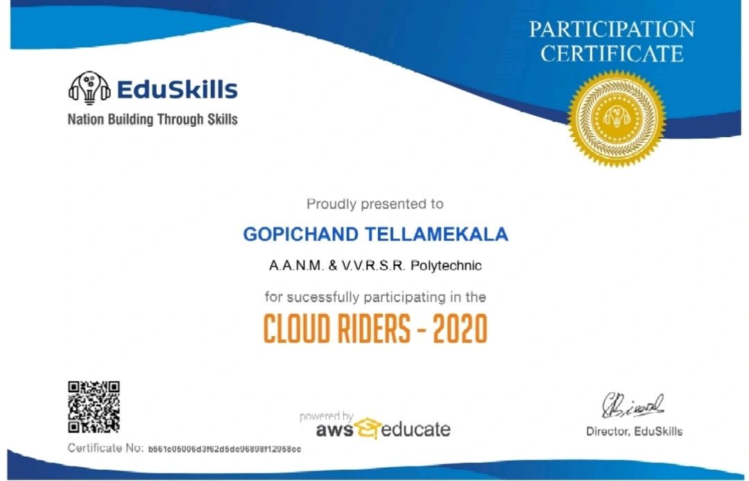 TELLAMEKALA GOPI CHAND posted on LinkedIn TELLAMEKALA GOPI CHAND posted on LinkedIn