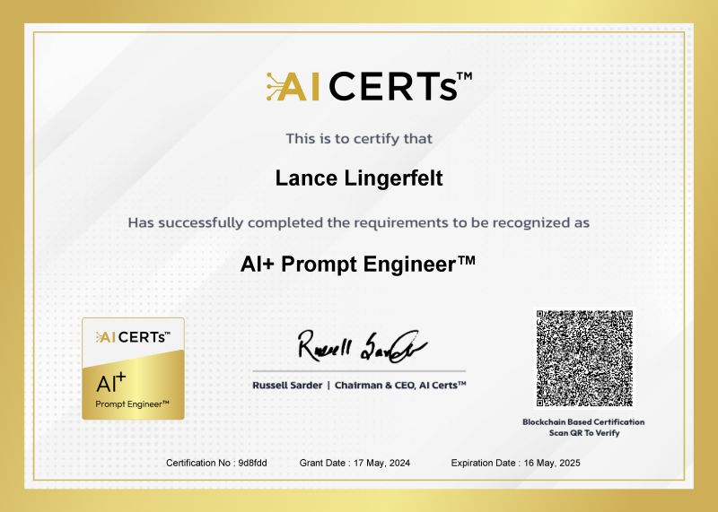 Lance Lingerfelt on LinkedIn: #ai #promptengineer #aiprompting # ... Lance Lingerfelt on LinkedIn: #ai #promptengineer #aiprompting # ...