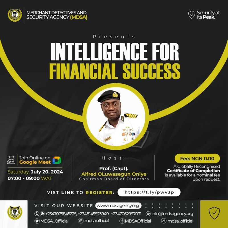 Capt. Alfred Oluwasegun Oniye (PhD MSSM. PhD SMCTS. Post-PhD MSSM) on ... Capt. Alfred Oluwasegun Oniye (PhD MSSM. PhD SMCTS. Post-PhD MSSM) on ...