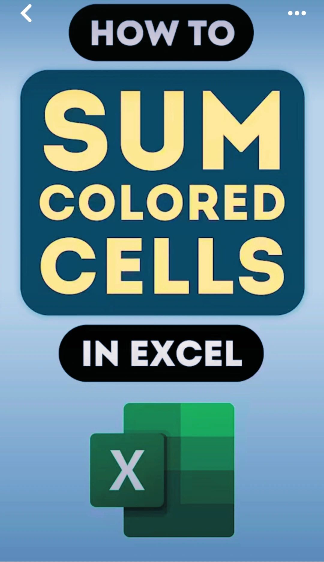 Ahmed Raza on LinkedIn: To sum colored cells in Excel, you can use a ... Ahmed Raza on LinkedIn: To sum colored cells in Excel, you can use a ...