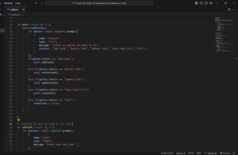 Mahnoor Zahid on LinkedIn: #typescript #javascript #todolist #coding # ... Mahnoor Zahid on LinkedIn: #typescript #javascript #todolist #coding # ...