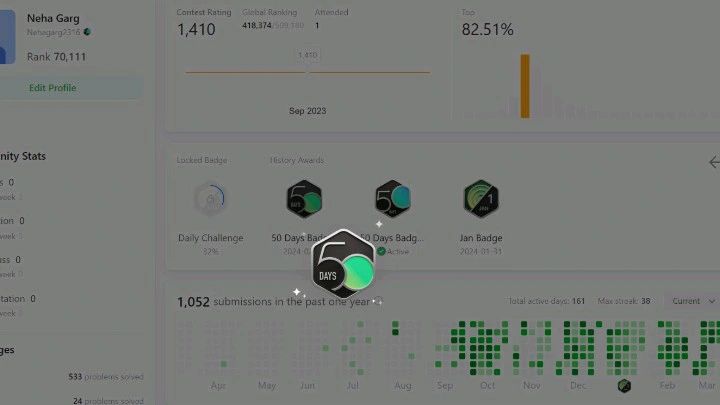 Neha Garg on LinkedIn: #50daysofcode2024 #leetcode #codingjourney # ... Neha Garg on LinkedIn: #50daysofcode2024 #leetcode #codingjourney # ...