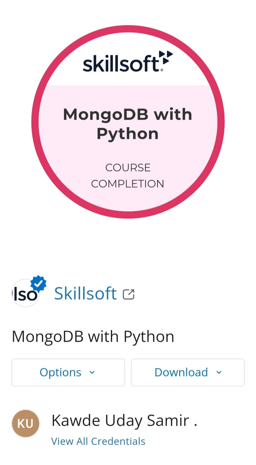 Uday Kawde on LinkedIn: #infosysspringboard #python #mongodb Uday Kawde on LinkedIn: #infosysspringboard #python #mongodb