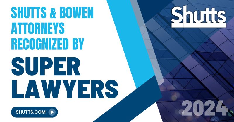 Shutts & Bowen LLP on LinkedIn: Shutts & Bowen LLP is proud to announce ... Shutts & Bowen LLP on LinkedIn: Shutts & Bowen LLP is proud to announce ...