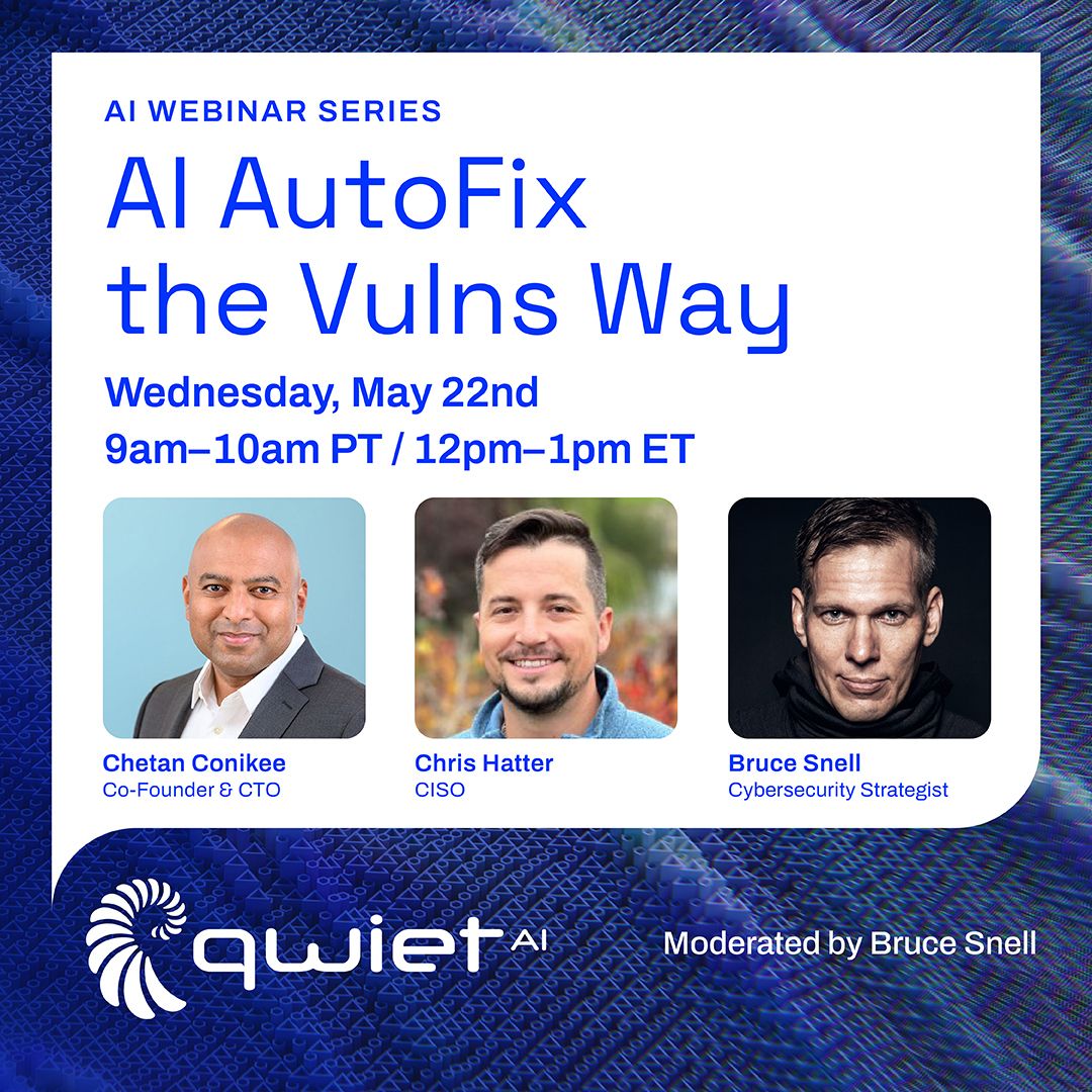 Qwiet AI webinar on AutoFix capabilities | Qwiet AI posted on the topic ... Qwiet AI webinar on AutoFix capabilities | Qwiet AI posted on the topic ...