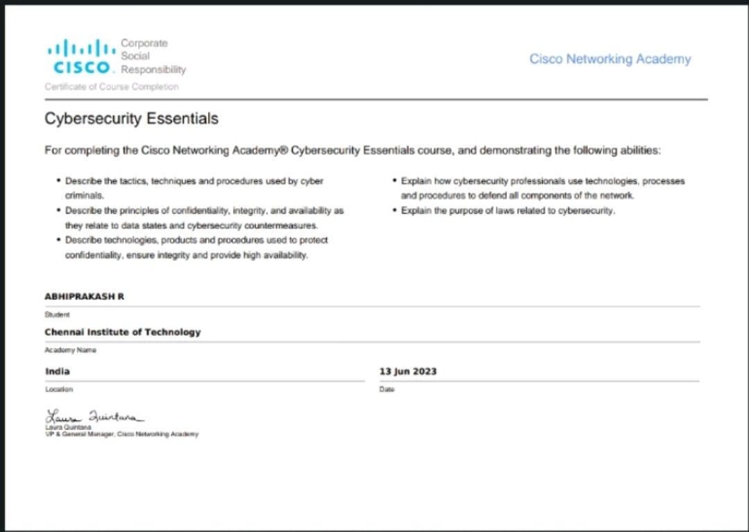 Abhiprakash rajesh on LinkedIn: #cisco #networking #cybersecurity Abhiprakash rajesh on LinkedIn: #cisco #networking #cybersecurity