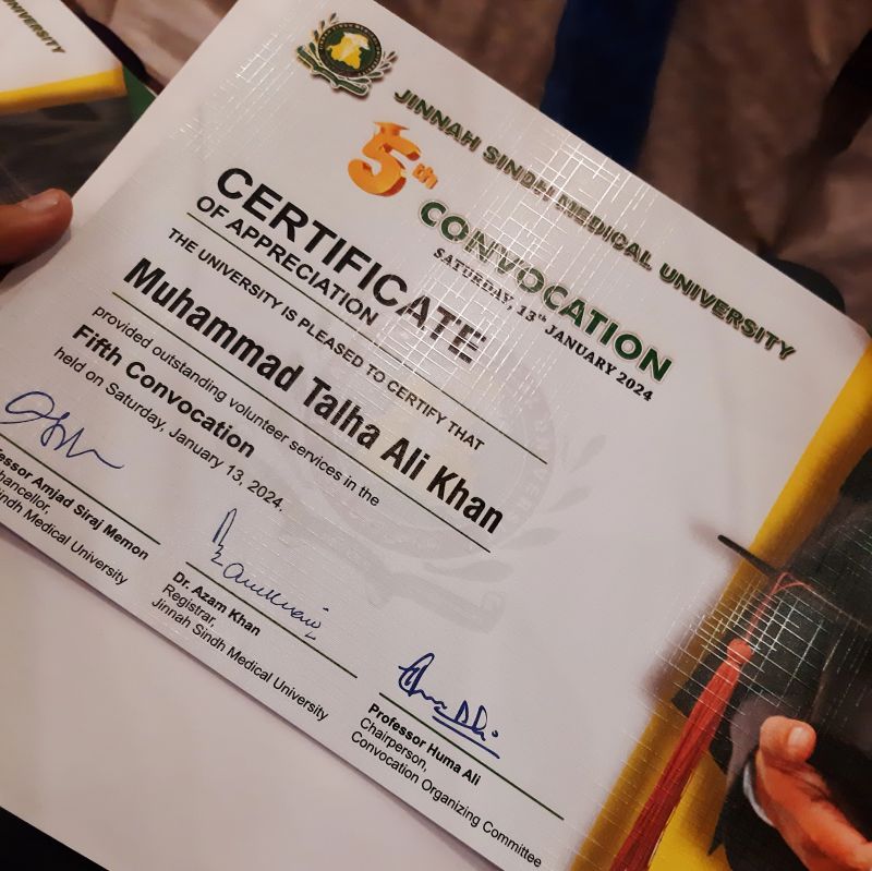 Muhammad Talha Ali Khan on LinkedIn: I am honored to have served as a ... Muhammad Talha Ali Khan on LinkedIn: I am honored to have served as a ...