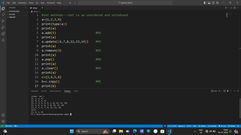 Charisma Yadav on LinkedIn: Understanding Set Operations and Methods in ... Charisma Yadav on LinkedIn: Understanding Set Operations and Methods in ...