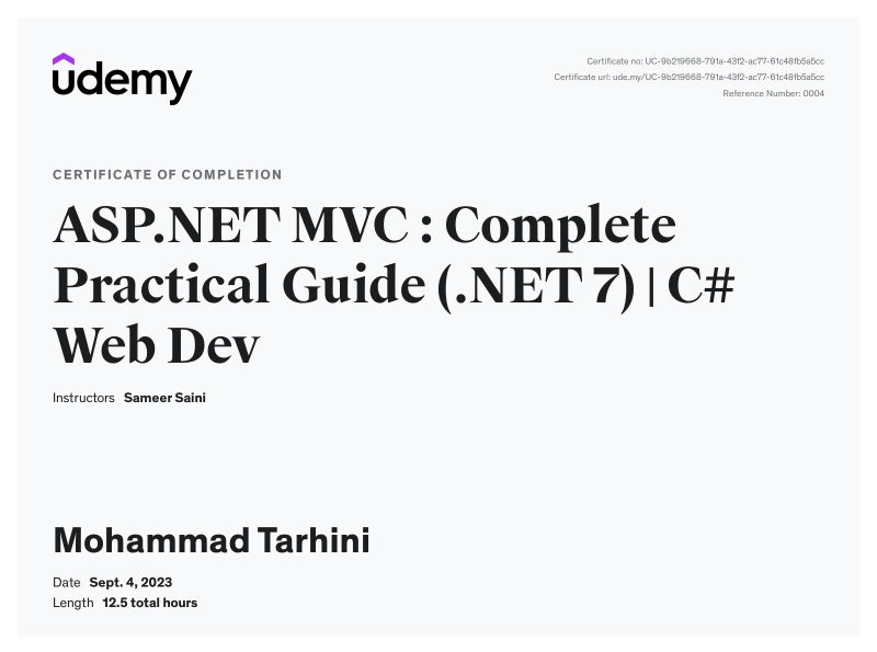 mohammad tarhini on LinkedIn: #aspnetmvc #entityframework #repository #c mohammad tarhini on LinkedIn: #aspnetmvc #entityframework #repository #c