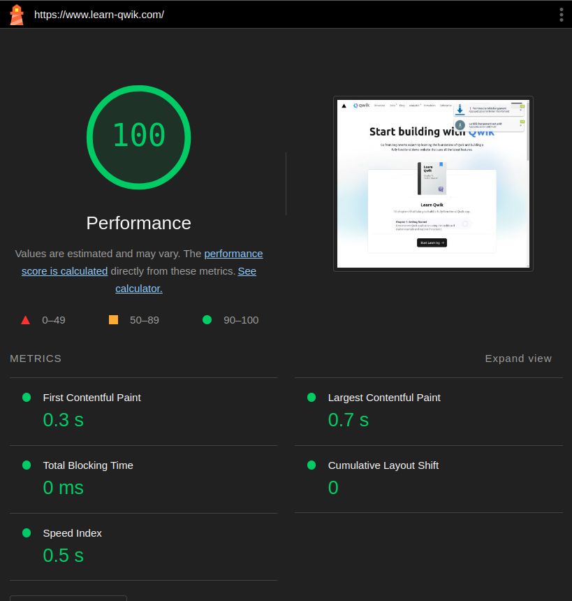 LaReponseDev on LinkedIn: Performance with Qwik Framework 🧐 LaReponseDev on LinkedIn: Performance with Qwik Framework 🧐