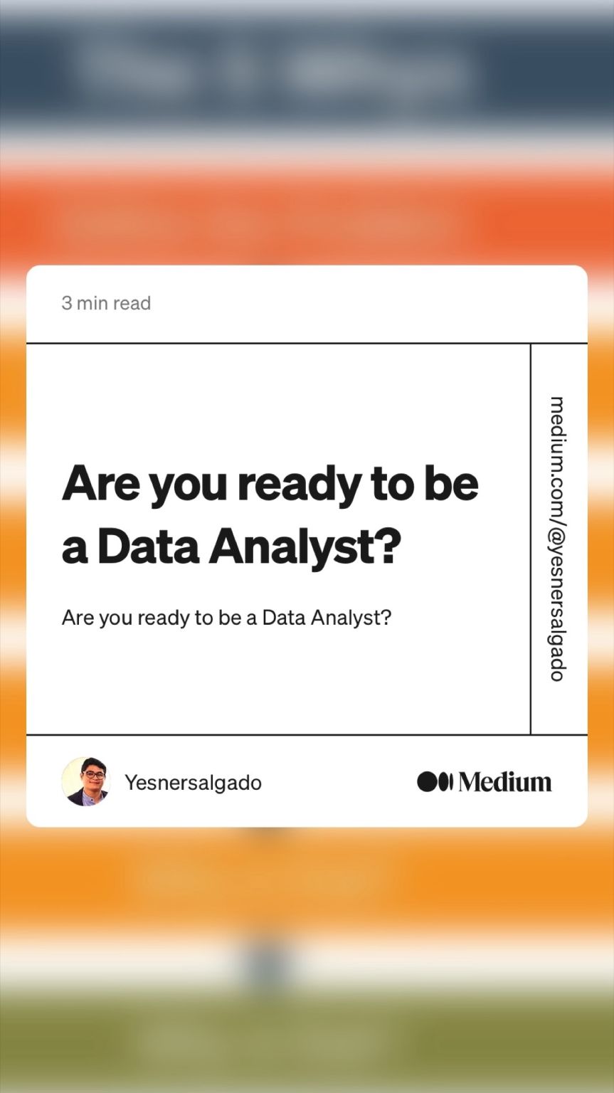 Yesner Salgado on LinkedIn: #dataanalyst #python #mediumblog #github Yesner Salgado on LinkedIn: #dataanalyst #python #mediumblog #github