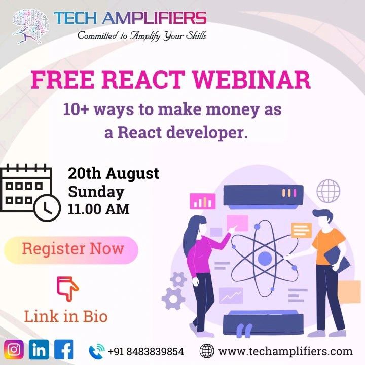 Tech Amplifiers on LinkedIn: #reactjs #reactjsdeveloper #reactwebinar # ... Tech Amplifiers on LinkedIn: #reactjs #reactjsdeveloper #reactwebinar # ...