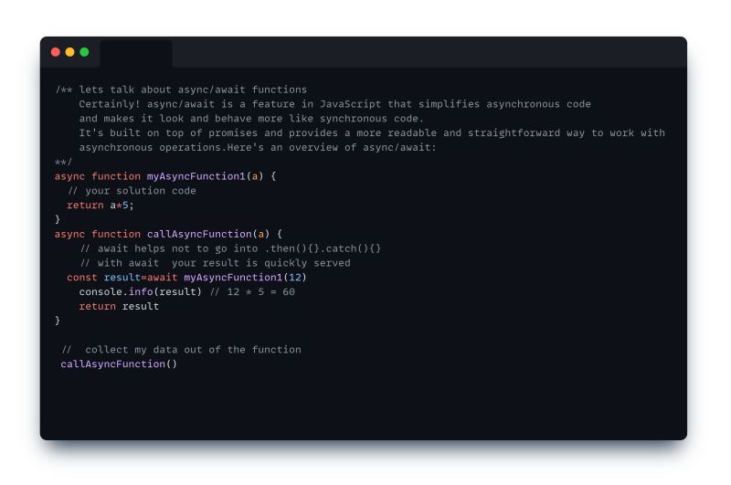 Ssengendo Nazil on LinkedIn: #asyncprogramming #js #javascript #await Ssengendo Nazil on LinkedIn: #asyncprogramming #js #javascript #await