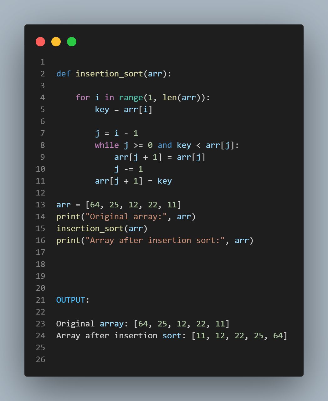 Vinusha Reddy on LinkedIn: #100daysofcode #algorithm #insertionsort # ... Vinusha Reddy on LinkedIn: #100daysofcode #algorithm #insertionsort # ...