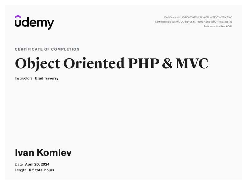 Ivan Komlev on LinkedIn: Object Oriented PHP & MVC - Very good MVC example. Ivan Komlev on LinkedIn: Object Oriented PHP & MVC - Very good MVC example.