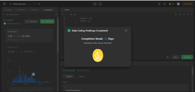 Himanshu S. on LinkedIn: Day 176 - Solved 1 problem at LeetCode 1 ... Himanshu S. on LinkedIn: Day 176 - Solved 1 problem at LeetCode 1 ...