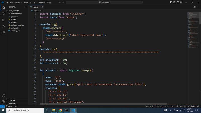 Sana Faisal on LinkedIn: #quizprojecttypescript Sana Faisal on LinkedIn: #quizprojecttypescript