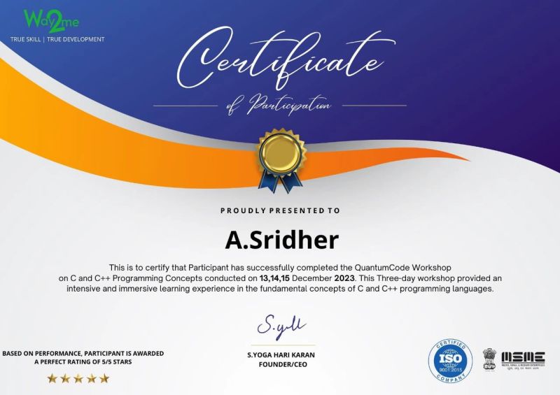 Sridher A on LinkedIn: #quantumprogramming #cprogramming #cpp Sridher A on LinkedIn: #quantumprogramming #cprogramming #cpp