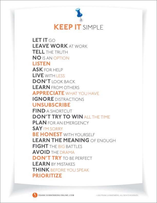 Frank Sonnenberg on LinkedIn: #simplify #simplicity Frank Sonnenberg on LinkedIn: #simplify #simplicity