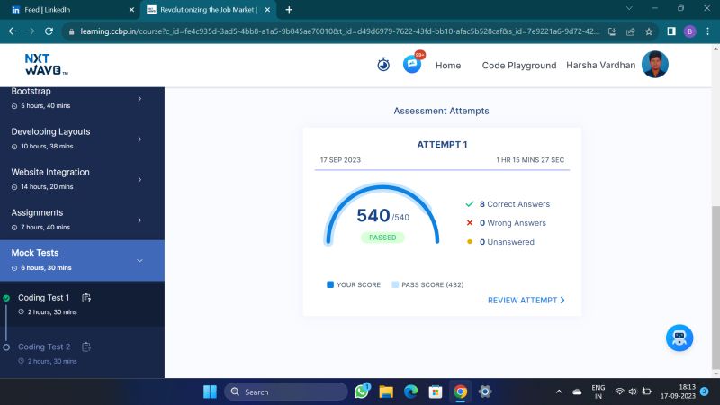Harsha Vardhan Borra on LinkedIn: #30daysofcode #ccbp #nxtwave # ... Harsha Vardhan Borra on LinkedIn: #30daysofcode #ccbp #nxtwave # ...