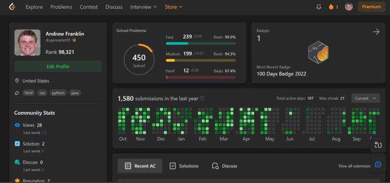 Andrew Franklin on LinkedIn: #leetcode #codingmilestone # ... Andrew Franklin on LinkedIn: #leetcode #codingmilestone # ...