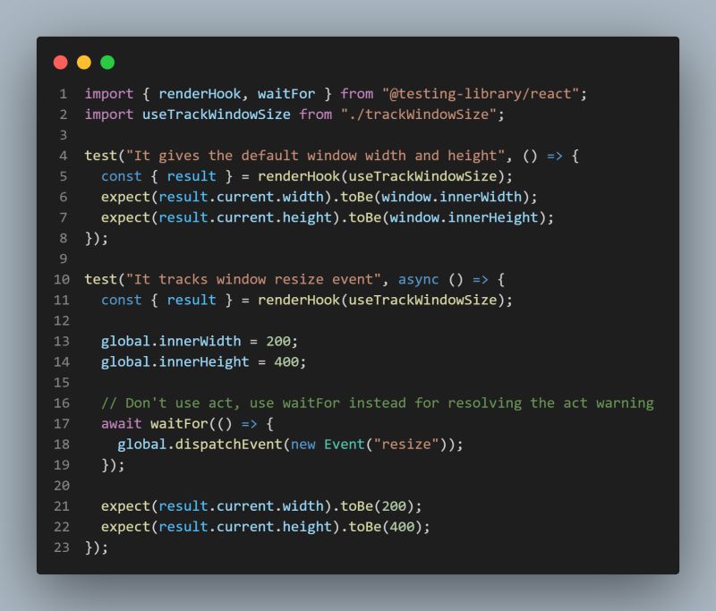 Max Shahdoost on LinkedIn: #react #testing #unittest #frontend #window ... Max Shahdoost on LinkedIn: #react #testing #unittest #frontend #window ...