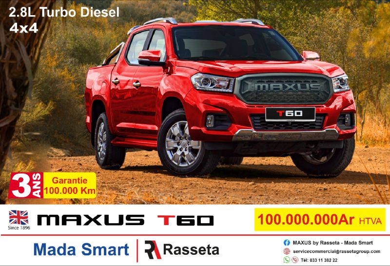 Thibault Souchaud on LinkedIn: 🇬🇧 MAXUS T60 Double Cabine 4x4 Moteur 2 ... Thibault Souchaud on LinkedIn: 🇬🇧 MAXUS T60 Double Cabine 4x4 Moteur 2 ...