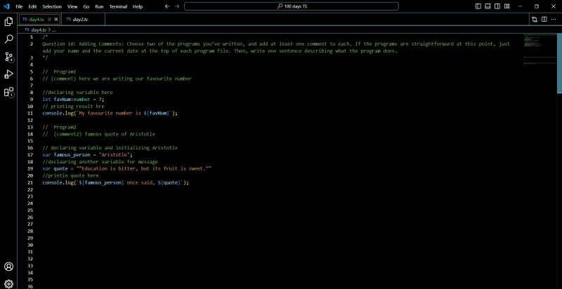 Hamza Ahmed on LinkedIn: #100daysofcodingchallenge #coding #typescript ... Hamza Ahmed on LinkedIn: #100daysofcodingchallenge #coding #typescript ...