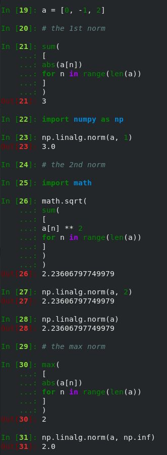 Dmitriy Tarasov on LinkedIn: Vector norms via Python and NumPy Vector ... Dmitriy Tarasov on LinkedIn: Vector norms via Python and NumPy Vector ...