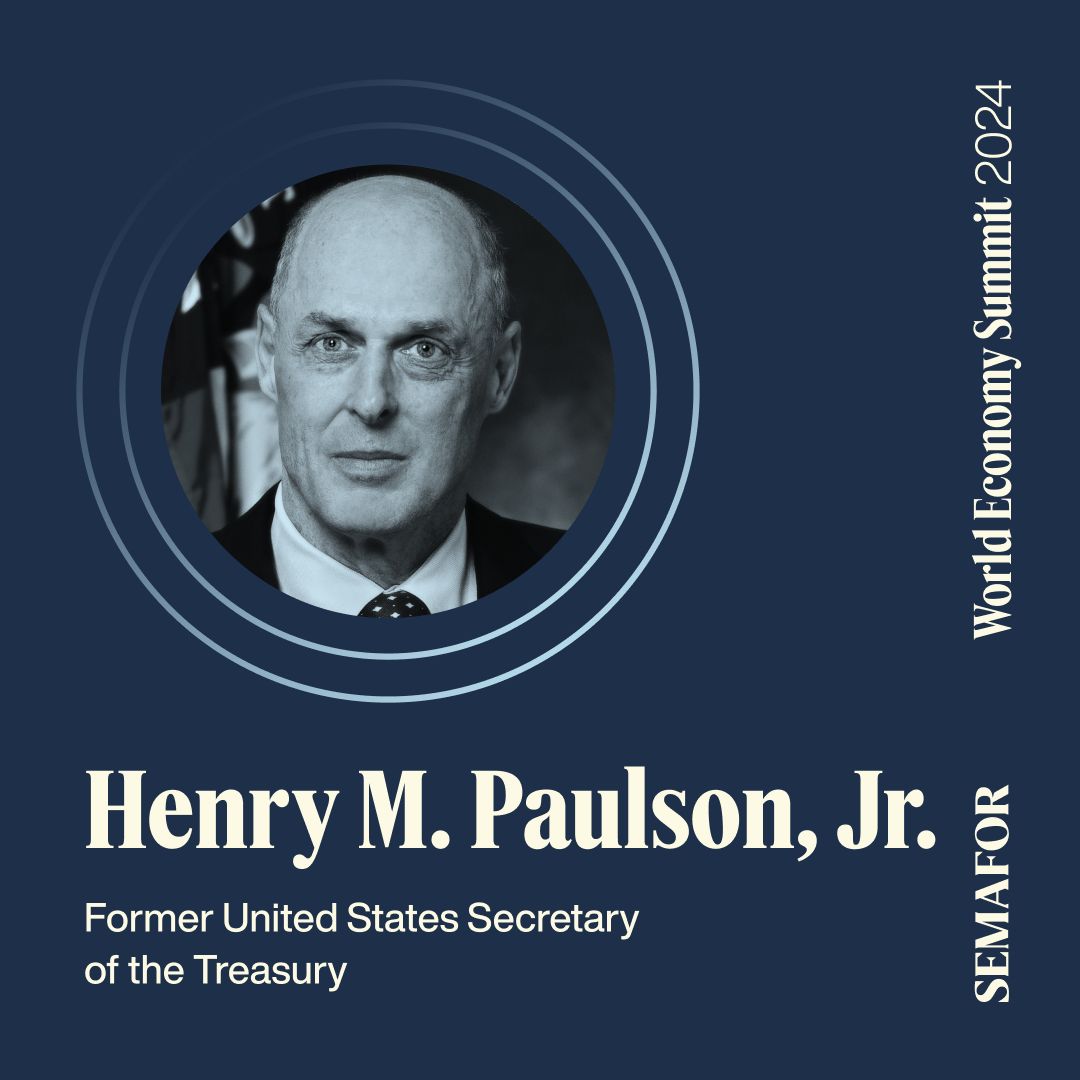 Semafor on LinkedIn: Former U.S. Treasury Secretary Henry M. Paulson ... Semafor on LinkedIn: Former U.S. Treasury Secretary Henry M. Paulson ...
