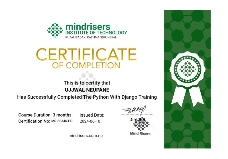 Ujjwal Neupane on LinkedIn: #python #django #djangorestframework #backend Ujjwal Neupane on LinkedIn: #python #django #djangorestframework #backend