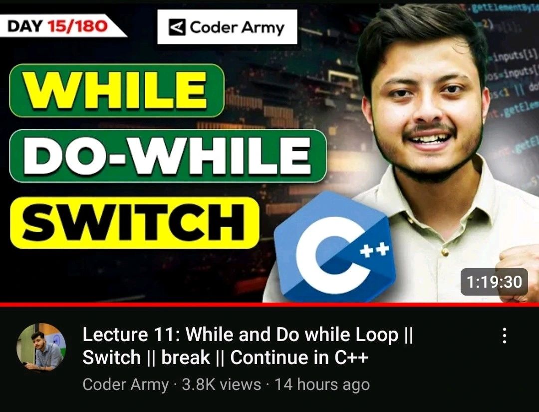 Uday Malhotra on LinkedIn: #180daysofcode #coding #cpp #programming Uday Malhotra on LinkedIn: #180daysofcode #coding #cpp #programming