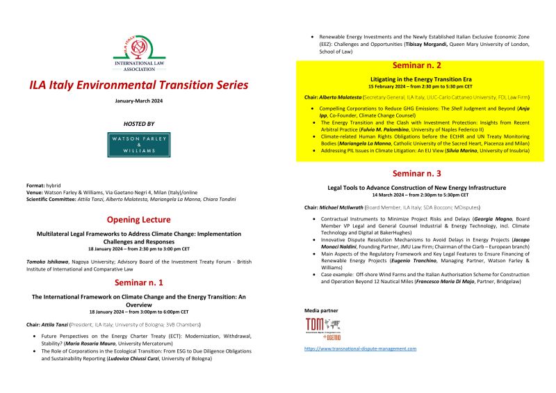 Oil, Gas & Energy Law (OGEL) / Transnational Dispute Management (TDM ... Oil, Gas & Energy Law (OGEL) / Transnational Dispute Management (TDM ...