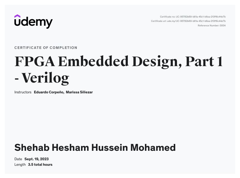Shehab H. on LinkedIn: #fpga #embeddeddesign #verilog #learningneverstops Shehab H. on LinkedIn: #fpga #embeddeddesign #verilog #learningneverstops