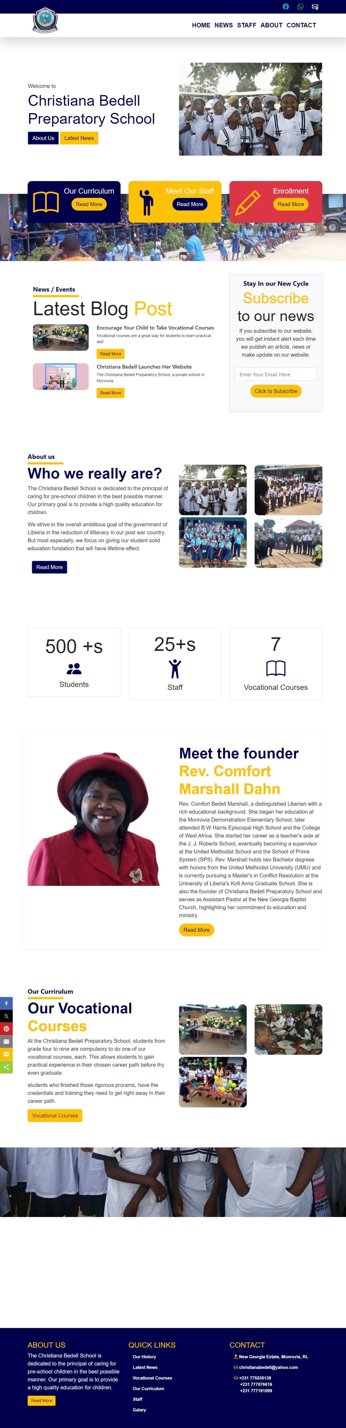 Tarnue P. Borbor on LinkedIn: Full stack school website using ... Tarnue P. Borbor on LinkedIn: Full stack school website using ...