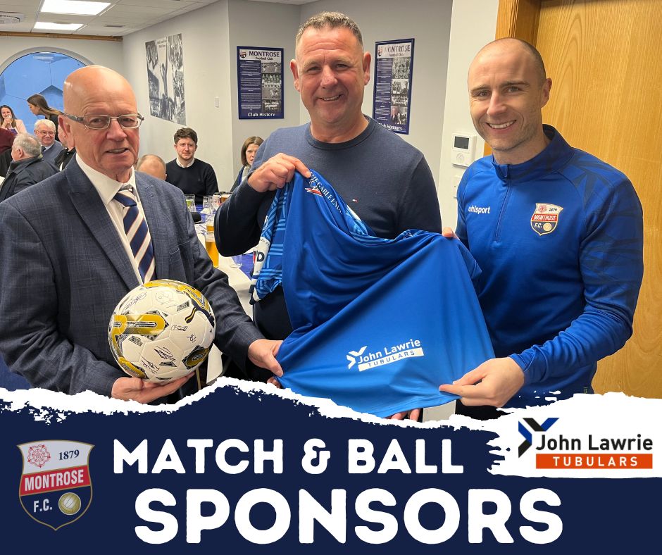 Montrose Football Club on LinkedIn: MATCH SPONSOR Many thanks to John ... Montrose Football Club on LinkedIn: MATCH SPONSOR Many thanks to John ...