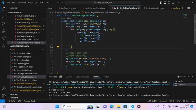 Muskan Patel on LinkedIn: #100daysofcode #javaprogramming #java #arrays ... Muskan Patel on LinkedIn: #100daysofcode #javaprogramming #java #arrays ...