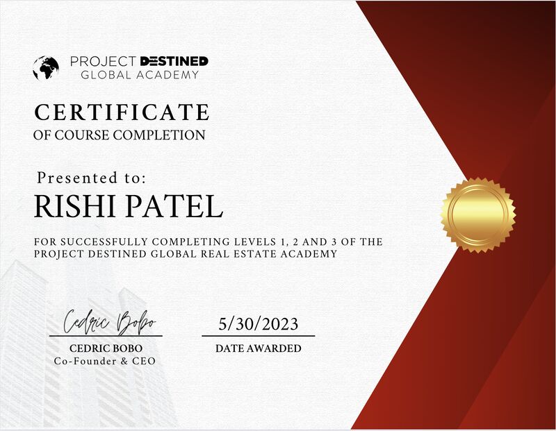 Rishi Patel on LinkedIn: #ownership #realestate #learning #training Rishi Patel on LinkedIn: #ownership #realestate #learning #training