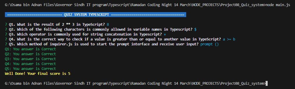 Osama bin Adnan on LinkedIn: #typescript #inquirer #nodejs # ... Osama bin Adnan on LinkedIn: #typescript #inquirer #nodejs # ...