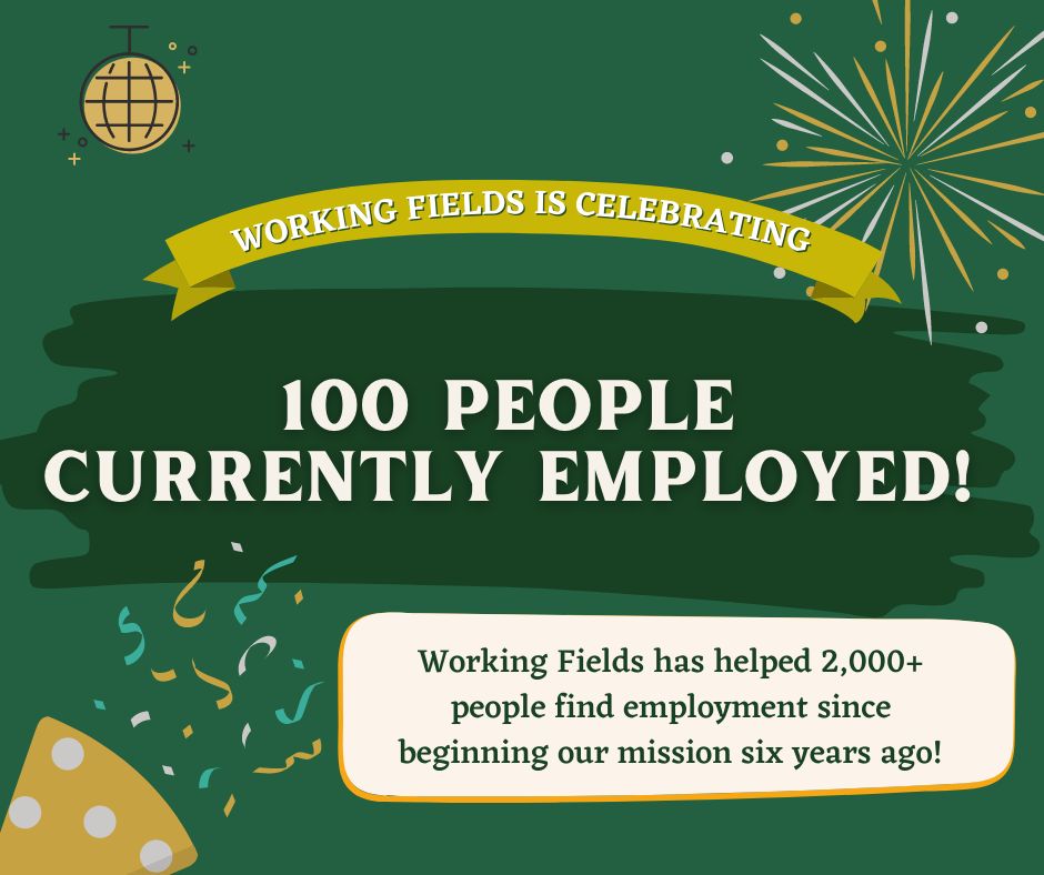 Working Fields on LinkedIn: Milestone alert! 100 people have jobs with ... Working Fields on LinkedIn: Milestone alert! 100 people have jobs with ...