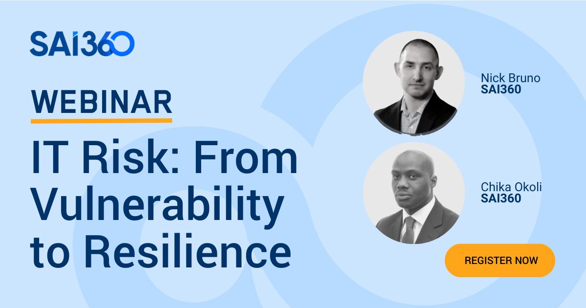 SAI360 on LinkedIn: #governance #risk #compliance #itrisk #grc #sai360 SAI360 on LinkedIn: #governance #risk #compliance #itrisk #grc #sai360