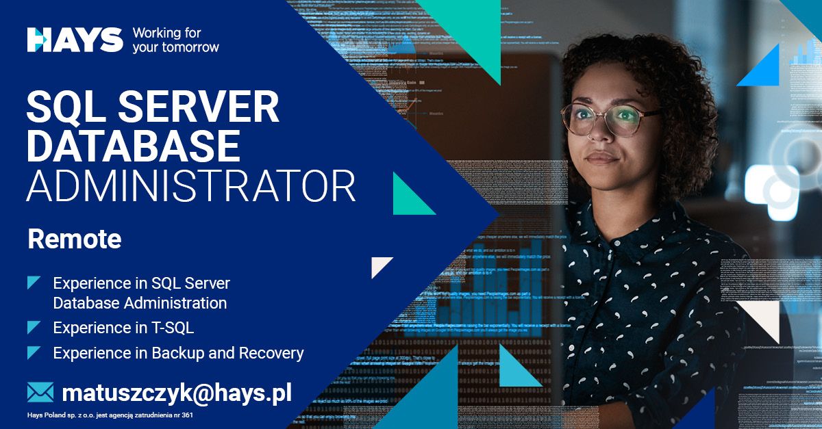 Monika Matuszczyk on LinkedIn: SQL Server Database Administrator 🔥 ... Monika Matuszczyk on LinkedIn: SQL Server Database Administrator 🔥 ...