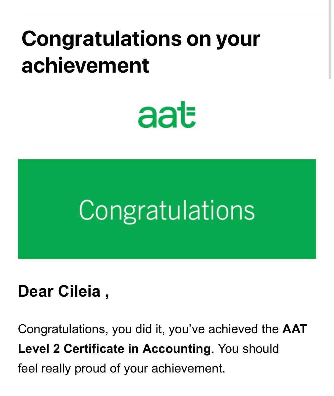 Cileia Giraud on LinkedIn: I am so happy! I finally received the email ... Cileia Giraud on LinkedIn: I am so happy! I finally received the email ...