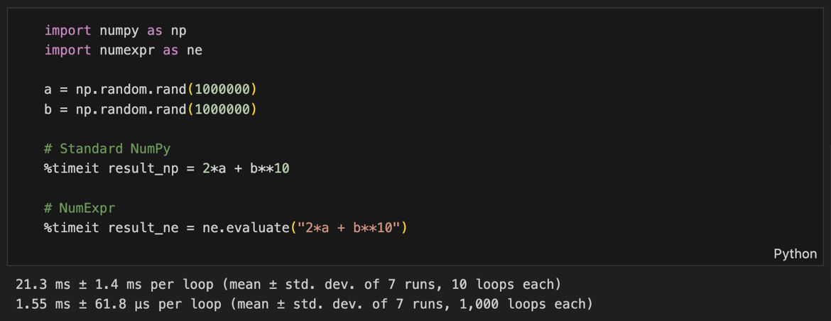 Patrick Tinz on LinkedIn: #numpy #numexpr #python #coding Patrick Tinz on LinkedIn: #numpy #numexpr #python #coding
