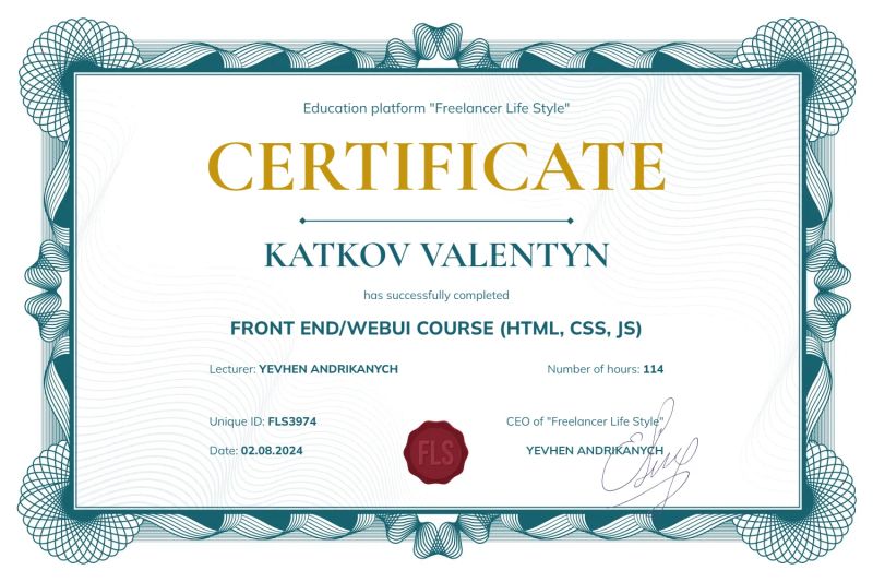 Валентин Катков on LinkedIn: HTML, CSS, JS Валентин Катков on LinkedIn: HTML, CSS, JS