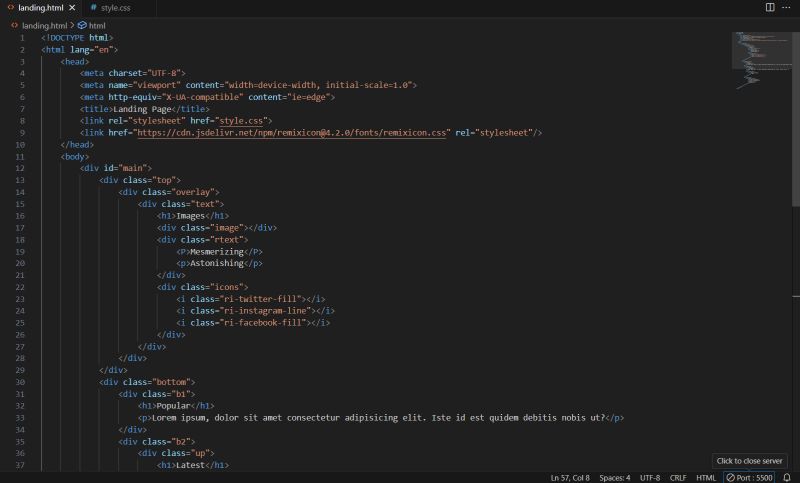 Biswotrupta Dalai on LinkedIn: landing page creation using html and css Biswotrupta Dalai on LinkedIn: landing page creation using html and css